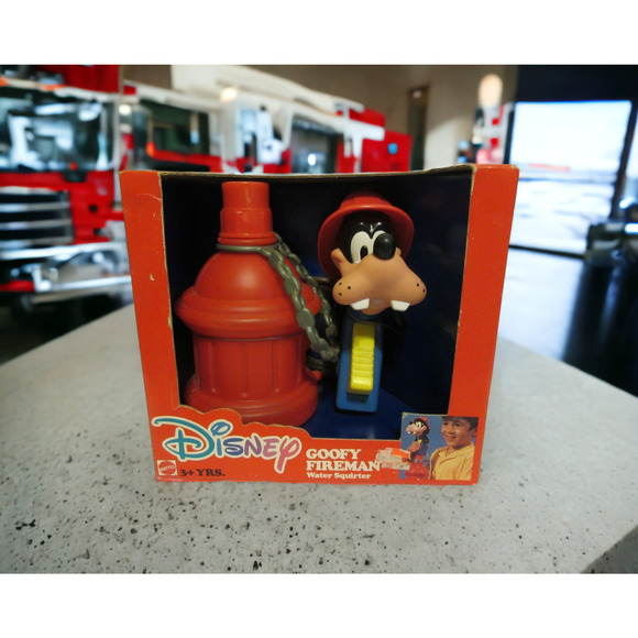 Mattel | Games | Vintage Mattel Disney Goofy Fireman Fire Hydrant Water ...